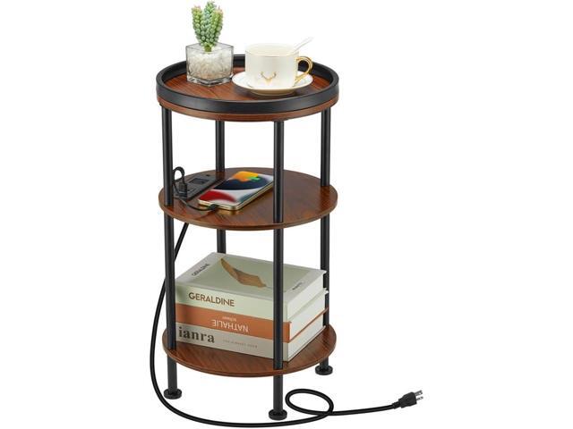 Click here for Small Round Side Table with Charging Station for S... prices