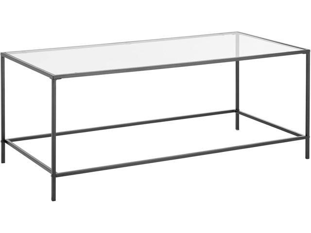 Click here for mDesign Glass Top Coffee Table - Large Minimalisti... prices