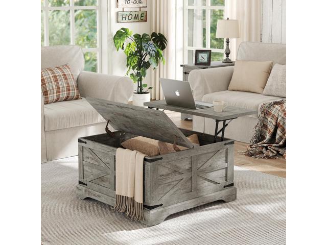 Click here for Furnideco Farmhouse Lift Top Coffee Table  Square... prices