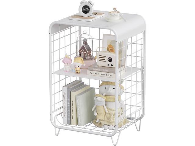 Click here for Metal Side Table Cute Nightstand 3 Tier End Table... prices