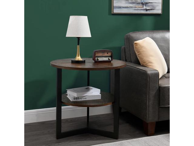 Click here for MODERION Large End Table with Storage Shelf Rustic... prices