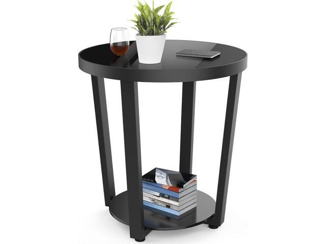 Click here for Round End Table  Tempered Glass End Table with Met... prices
