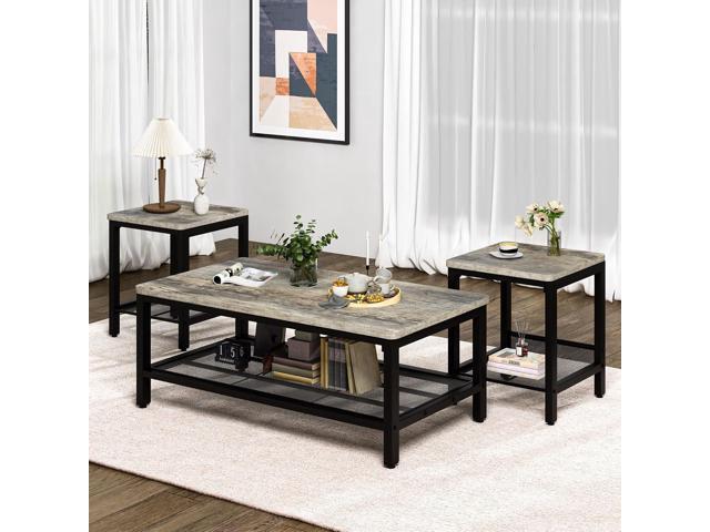 Click here for Lamerge 3 Pieces Living Room Table Set  Industrial... prices