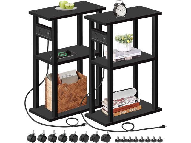 Click here for TUTOTAK Small Narrow Side Table with Charging Stat... prices