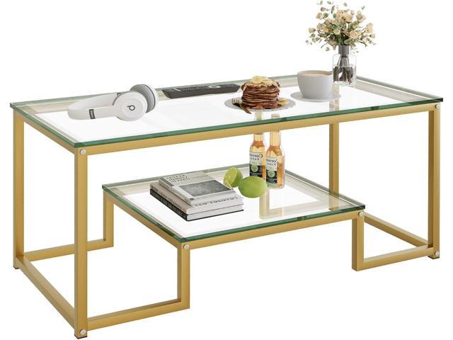 Click here for Coffee Table Gold Glass Coffee Table for Living Ro... prices