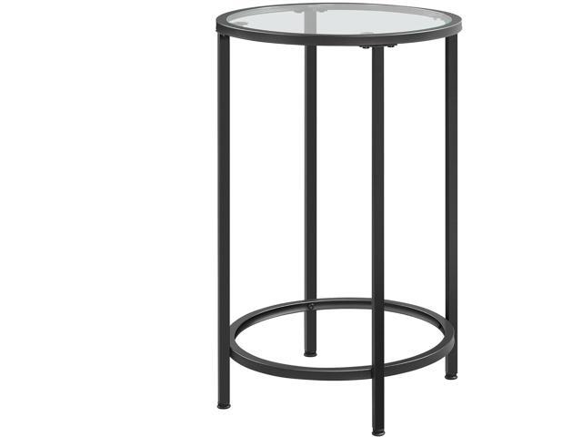 Click here for Yaheetech Glass End Table  Round Side Table  Small... prices