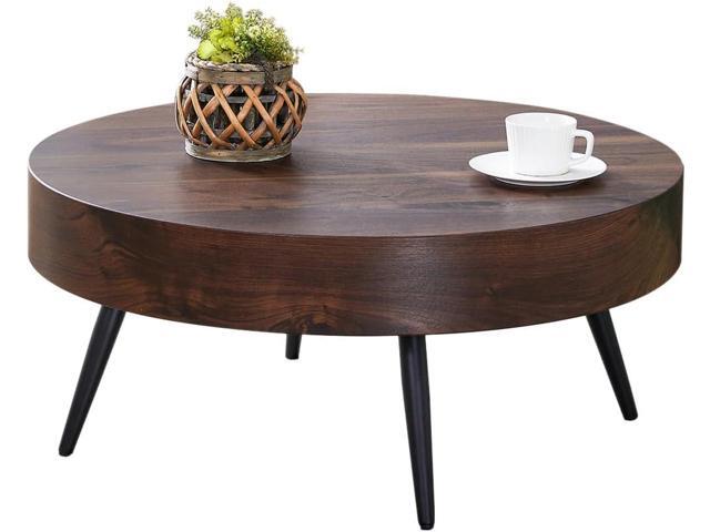 Click here for 31.5 Round Coffee Table for Living Room  Wood Text... prices