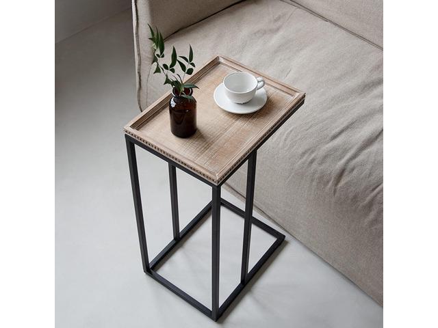 Click here for Farmhouse C Table Couch End Table  Distressed Bead... prices