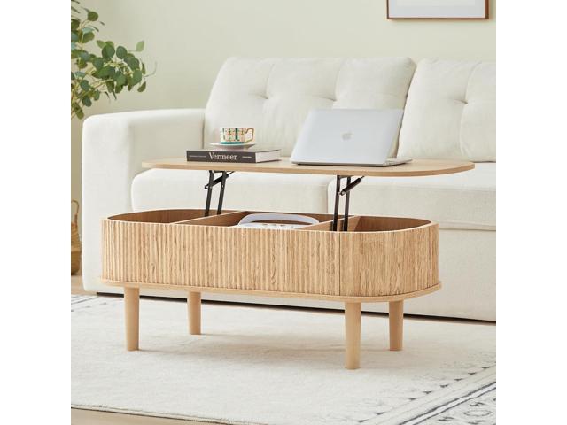 Click here for Fluted Lift Top Coffee Table with Hidden Compartme... prices