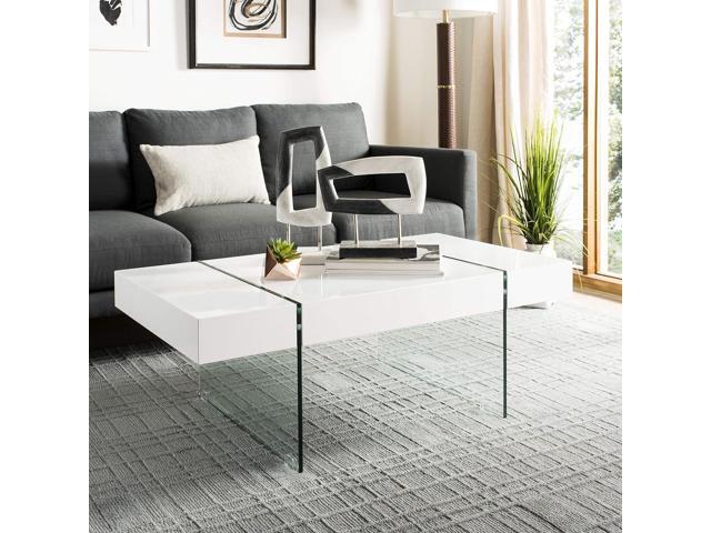 Click here for Safavieh Home Jacob White and Glass Leg Coffee Tab... prices