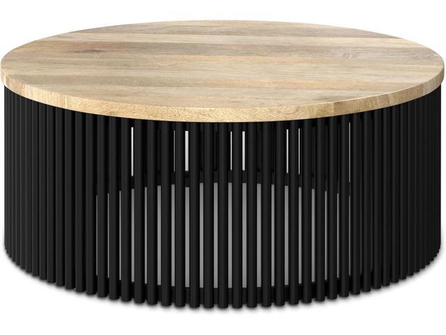 Click here for SIMPLIHOME Demy 35 inch Wide Round Industrial Cont... prices