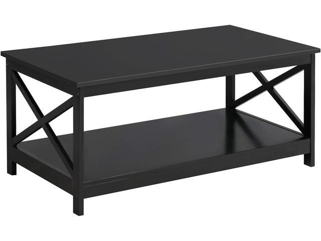 Click here for Topeakmart Living Room Modern X Design Coffee Tabl... prices