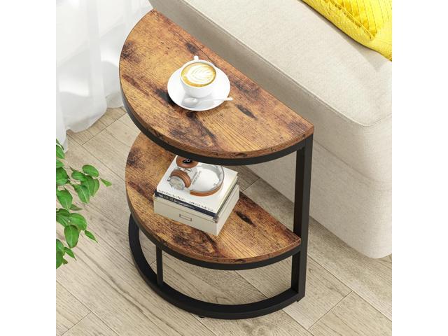 Click here for Tribesigns 2-Tier End Table Semi Circle  Small Hal... prices