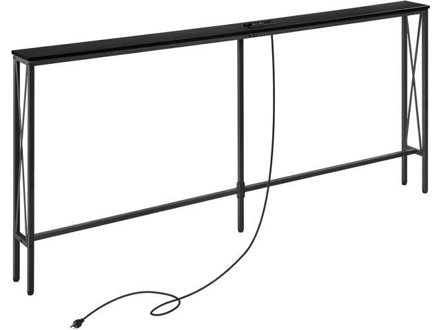 Click here for ELYKEN 5.9 Narrow Console Sofa Table with Power Ou... prices