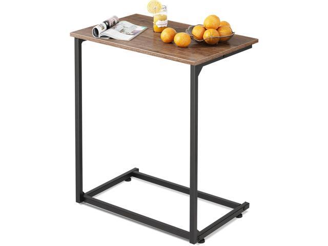 Click here for WLIVE Wide Snack Side Table  C Shaped End Table fo... prices