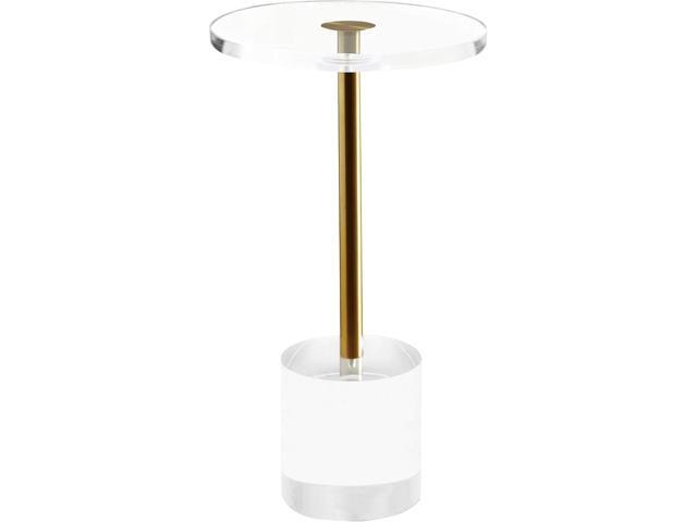 Click here for Clear Acrylic End Table Side Table Brushed Brass M... prices