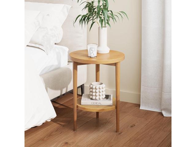 Click here for Nathan James Sonia Boho Round Accent End Table  Na... prices
