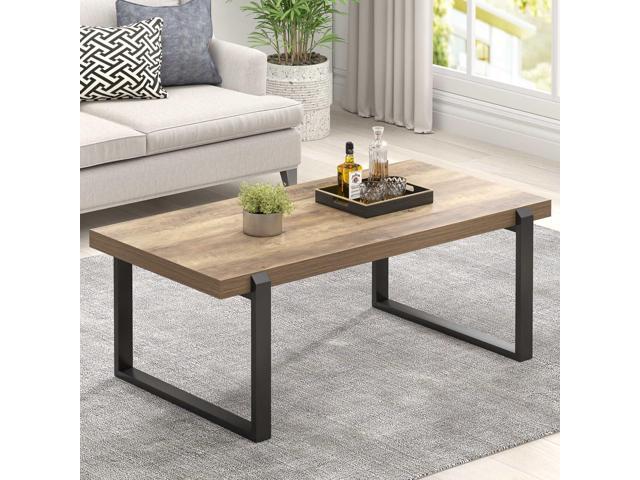 Click here for FOLUBAN Coffee Table  Modern Rustic Wood and Metal... prices