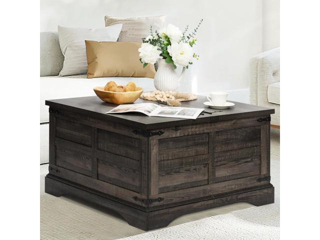 Click here for Wnutrees Farmhouse Coffee Table with Hinged Lift T... prices