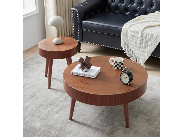 Click here for AVZEAR Nesting Round Coffee Table Set of 2  Mid Ce... prices
