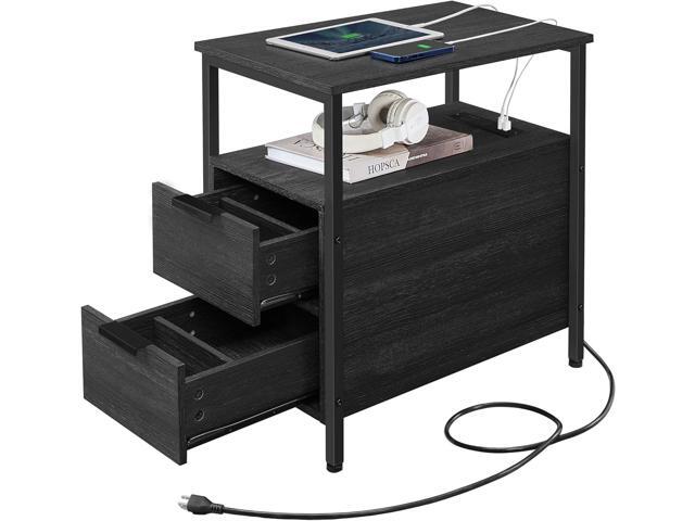 Click here for VASAGLE Side Table with Charging Station  Narrow E... prices