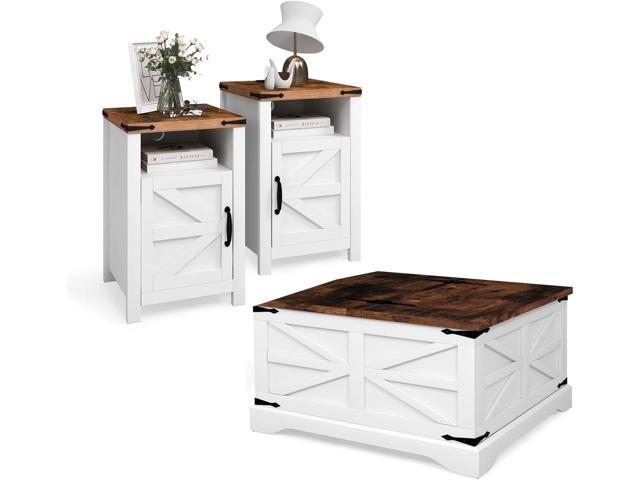 Click here for oneinmil 3-Piece Farmhouse Table Set Includes 31 C... prices