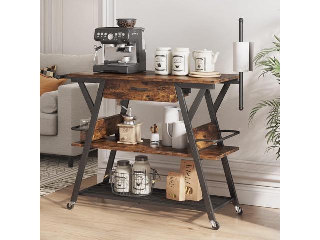 Click here for Bestier Coffee Bar Station  Kitchen Island Cart wi... prices