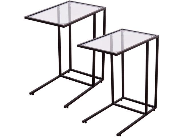 Click here for Tangkula 26 Sofa Side Table  C-Shape Snack Table... prices