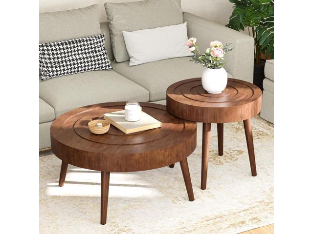 Click here for SUNBURY Coffee Table Round 2-Piece  Nesting Coffee... prices