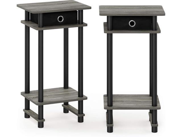 Click here for Furinno Turn-N-Tube Tall End Table  French Oak Gre... prices