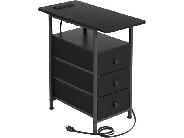 Click here for AMHANCIBLE Narrow Side Table with Charging Station... prices