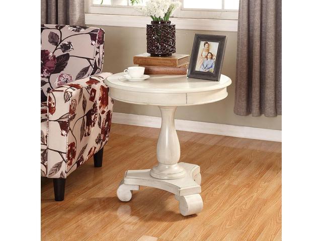 Click here for Roundhill Furniture Rene Round Wood Pedestal Side... prices
