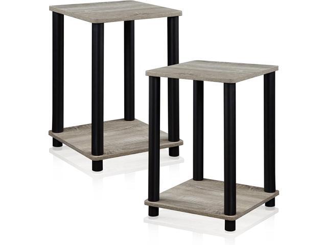 Click here for FURINNO Stylish End Table  French Oak Grey/Black 2... prices