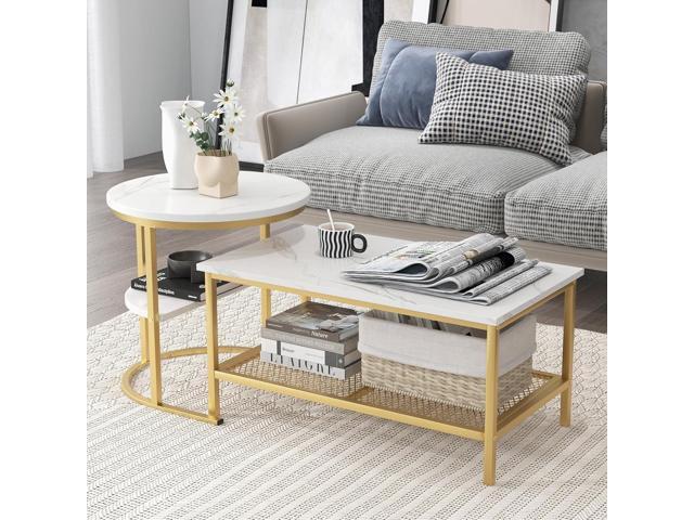 Click here for Giantex Nesting Coffee Table Set of 2  Detachable... prices