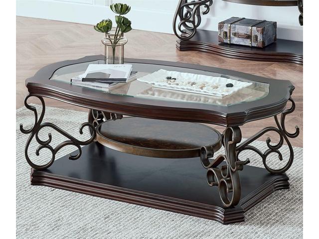 Click here for 2-Tier Brown Vintage Wooden Coffee Table for Livin... prices