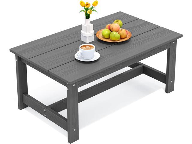 Click here for SERWALL HDPE Patio Coffee Table  Rectangle Outdoor... prices