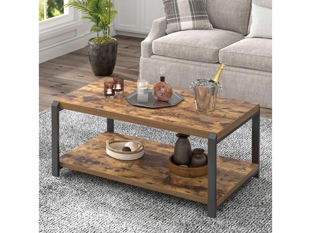 Click here for EXCEFUR Modern Coffee Table  Industrial Wood and M... prices