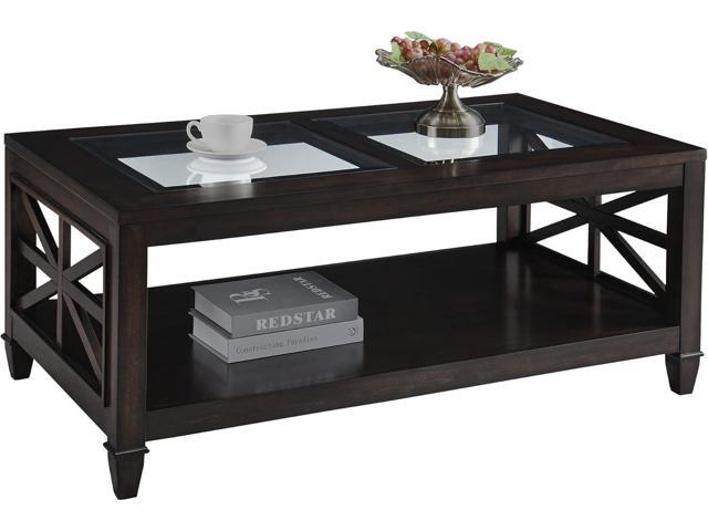 Click here for Solid Wood Coffee Table with Tempered Glass Top  F... prices