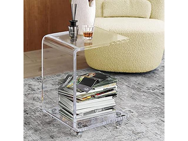 Click here for ONELUX Mobile C Shaped End Table Acrylic Sofa Side... prices