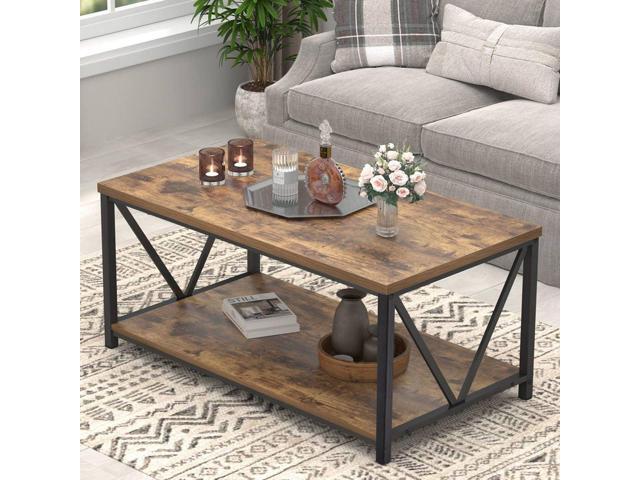 Click here for EXCEFUR Modern Coffee Table  Industrial Metal and... prices