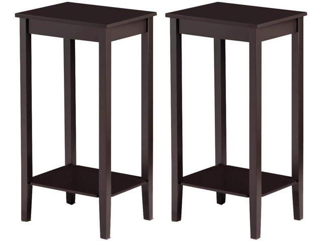 Click here for Yaheetech Side Table Set of 2  Wooden End Tables w... prices
