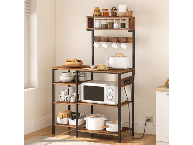 Click here for HOOBRO Bakers Rack with Power Outlet  35.4 Inches... prices