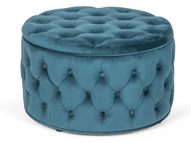 Click here for Joveco Round Storage Ottoman  Button Tufted Uphols... prices