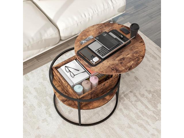 Click here for HOJINLINERO Round Lift Top Coffee Table Coffee Tab... prices