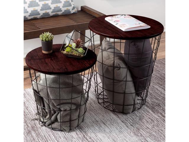 Click here for Lavish Home End Tables Set of 2 - Nesting Tables w... prices