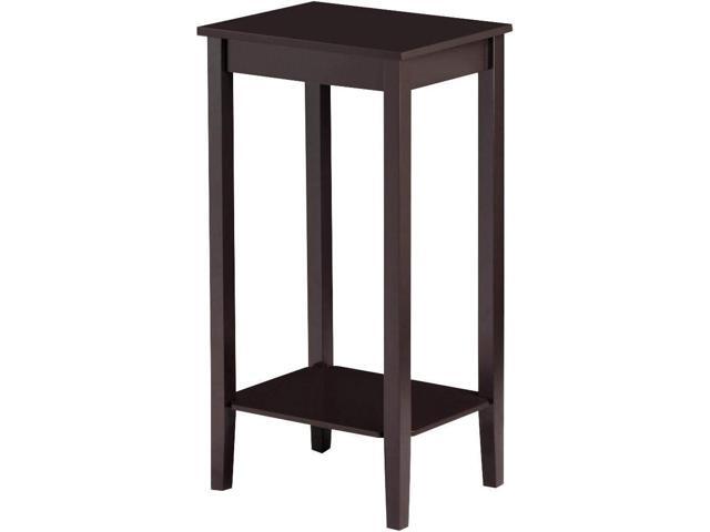 Click here for Yaheetech 2 Tier Wood Tall End Table Sofa Side Sna... prices