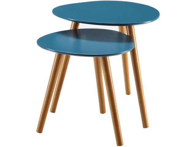 Click here for Convenience Concepts Oslo Nesting End Tables  Blue... prices