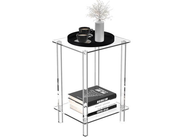 Click here for Eglaf Acrylic Small Side Table with Square Leg - 1... prices