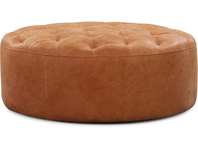 Click here for POLY & BARK Ascot Ottoman in Full-Grain Pure-Anili... prices