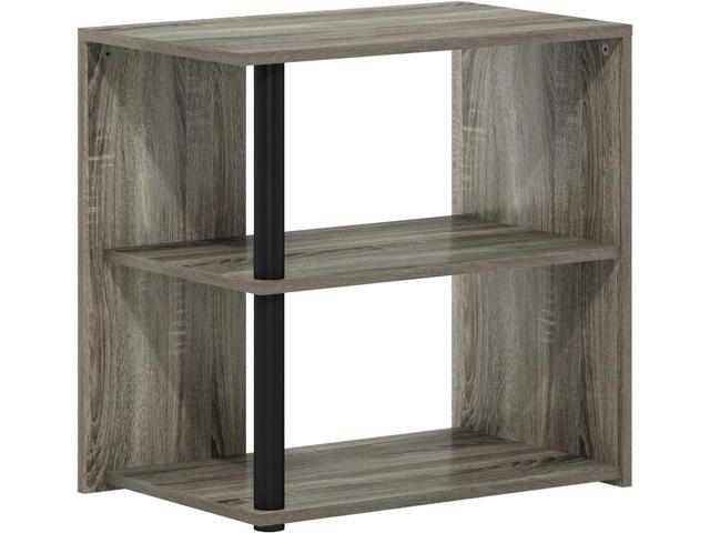 Click here for Furinno Romain 2-Tier End Table  French Oak/Black prices